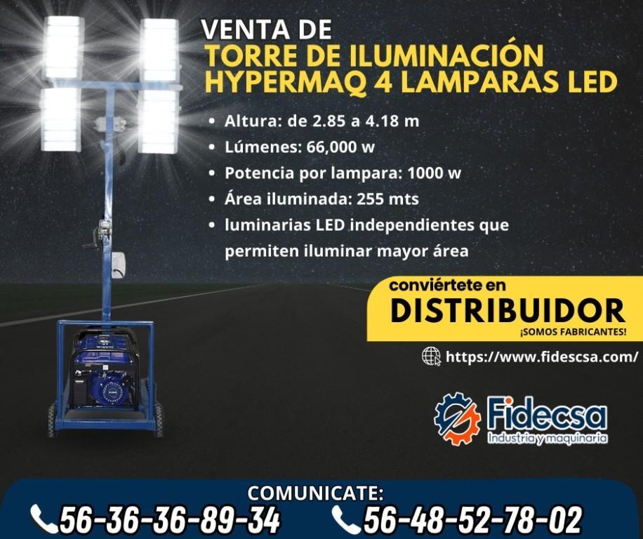 Torre de iluminación Hypermaq 4 lámparas led, MEXICALI, Ciudad de Mexico