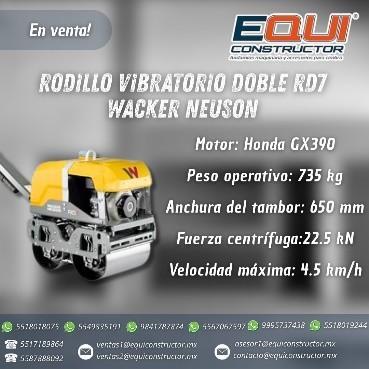 Rodillo Vibratorio Doble RD7 Wacker Neuson-Puebla