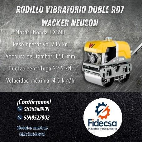 Rodillo Vibratorio Doble RD7 Wacker Neuson YUCATAN