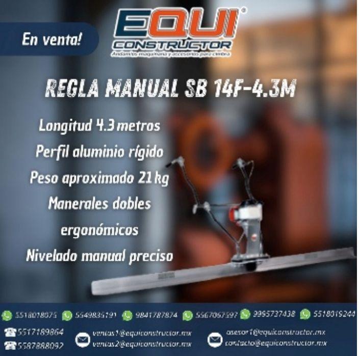REGLA MANUAL SB 14F-4.3 m., Puebla