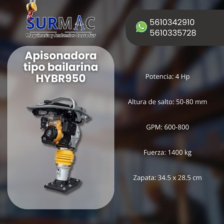 Apisonadora tipo Bailarina HYBR950 en Tamaulipas