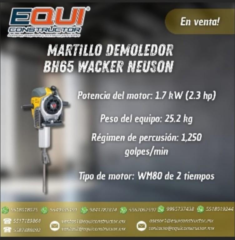 Martillo Demoledor BH65 Wacker Neuson ENTREGAEnEstado de Colima, Ciudad ...