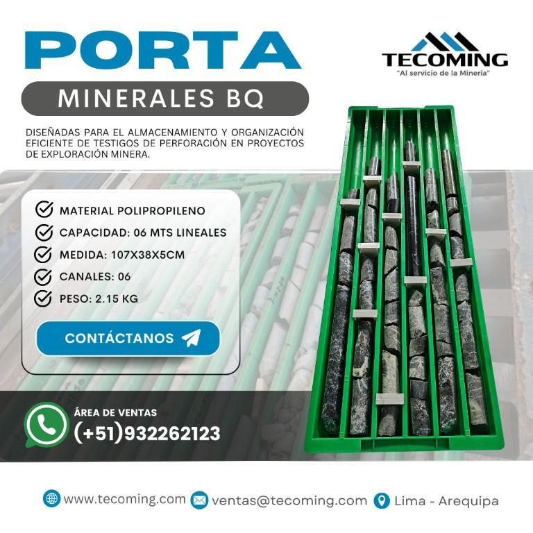 PORTA MINERALES BQ RESISTENTE PARA MUESTRAS DE PERFORACIÓN, Cusco