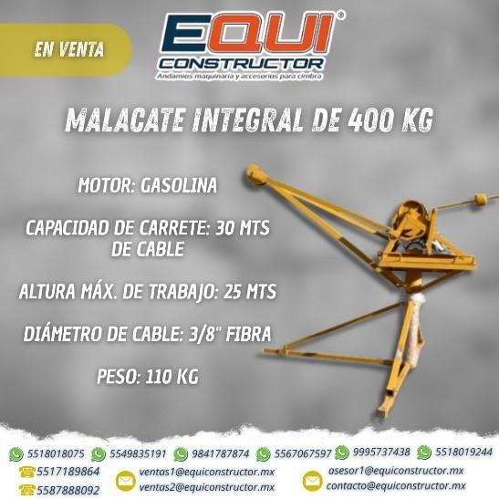 Malacate Integral de 400 Kg-Chihuahua